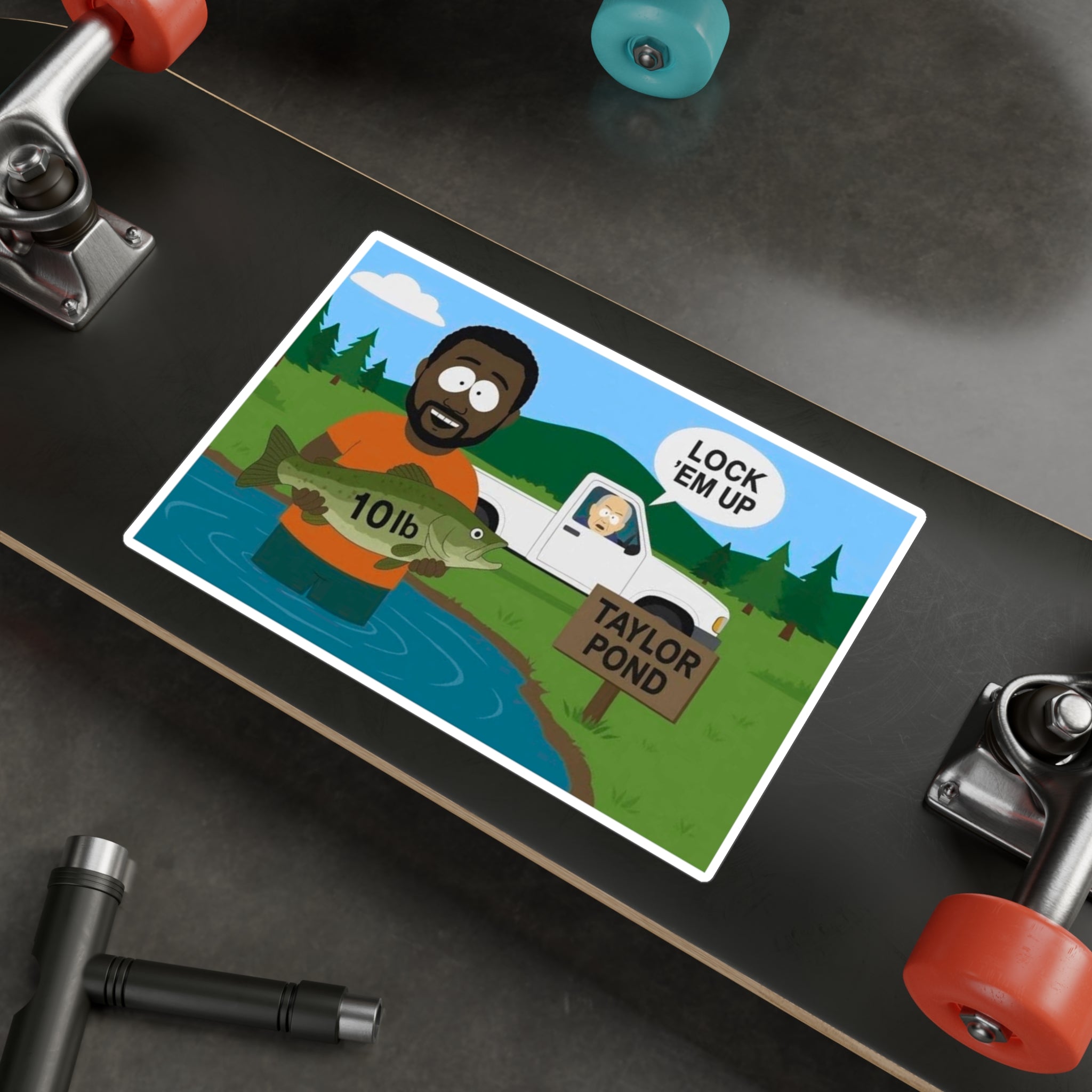 NEW! Lock Em Up Pond Vinyl Decals – TRASH PANDA LLC